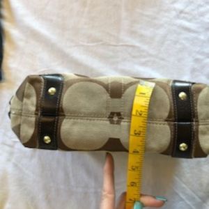 Coach | Bags | Coach Signature Logo Brown Hobo | Poshmark